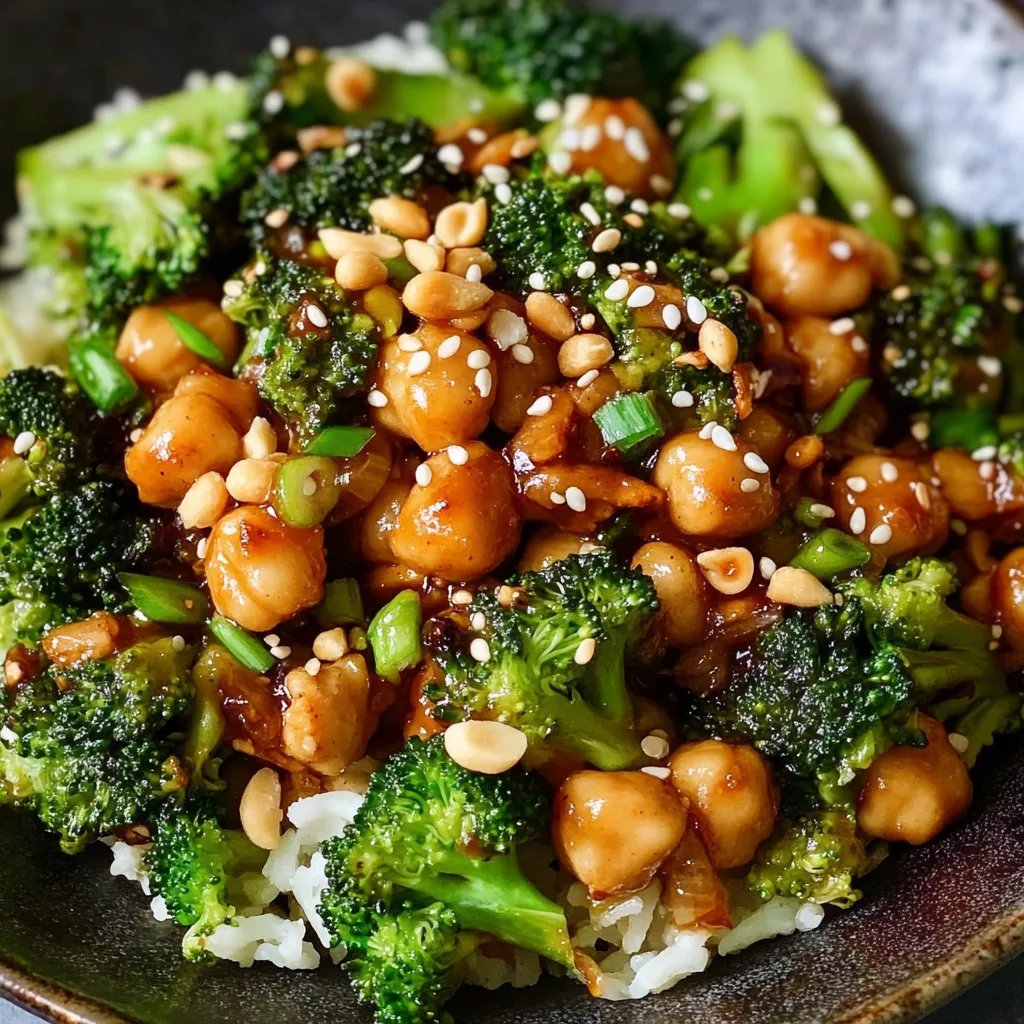 Knoblauch Brokkoli Pfanne mit Kichererbsen - Koch Blitz